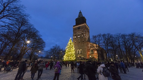 Finnish Christmas Celebrations: Christmas Tree at Turku Cathedral ...